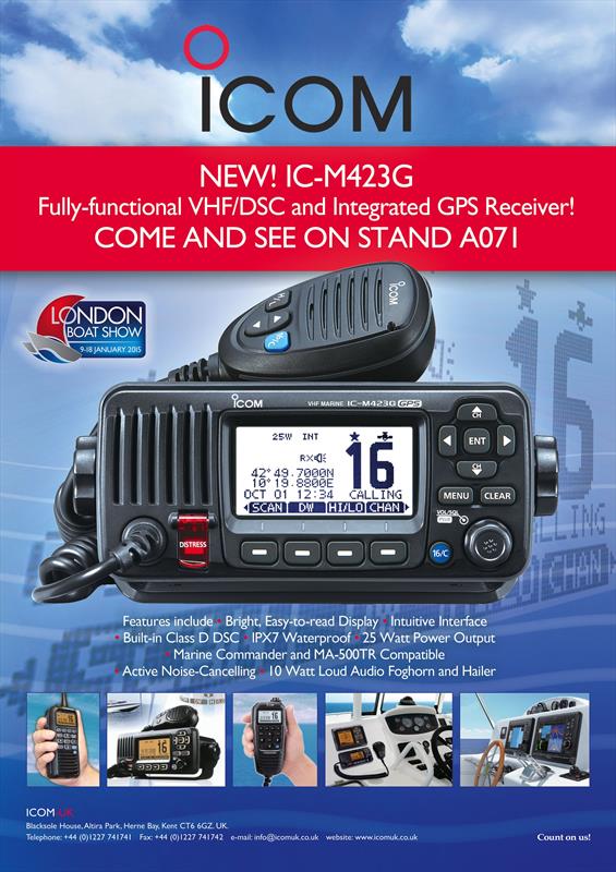 Icom New Marine Products at the 2015 CWM FX London Boatshow 2015