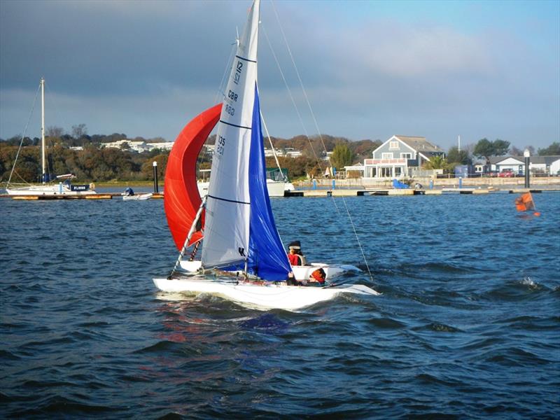 Bembridge Illusion fleet sail January Jacket in November - Sunday's race 1