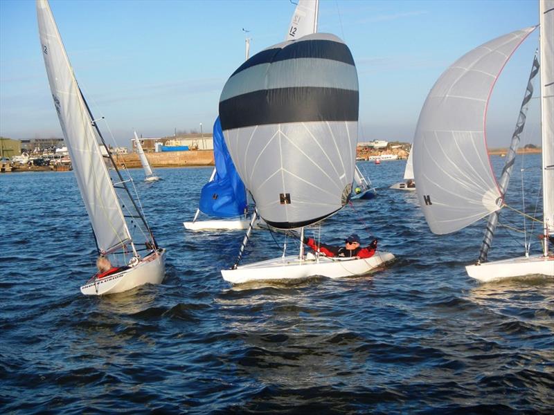 Bembridge Illusion fleet sail January Jacket in November - Sunday's race 3