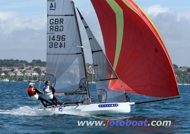 High speed action for the I14s on day 4 of POW Cup Week in Weymouth