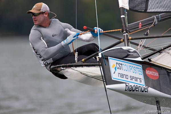 Racing on day two of the CST Composite 2009 Moth Worlds