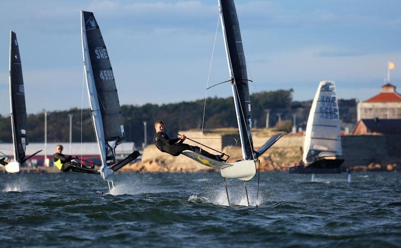 Doyle Sails Swedish Moth National Championship Friday exhibition racing
