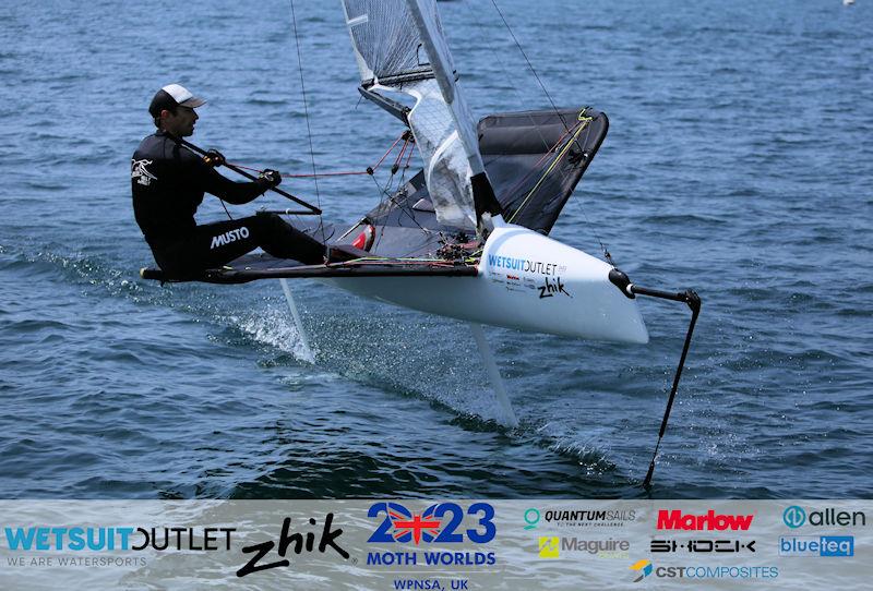 Dan Holman, GBR 4485, on day 5 of the Wetsuit Outlet and Zhik ...