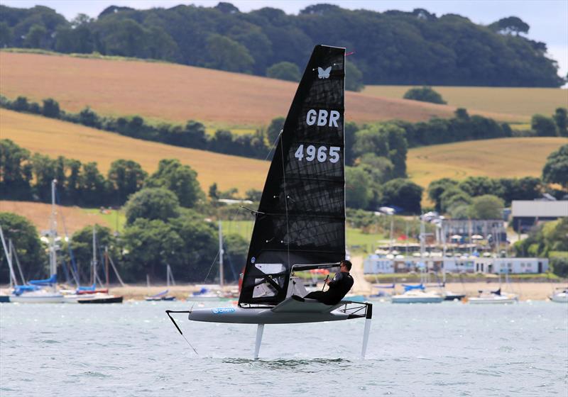 Jack Wetherell on Day 1 of the Wetsuit Outlet International Moth UK ...