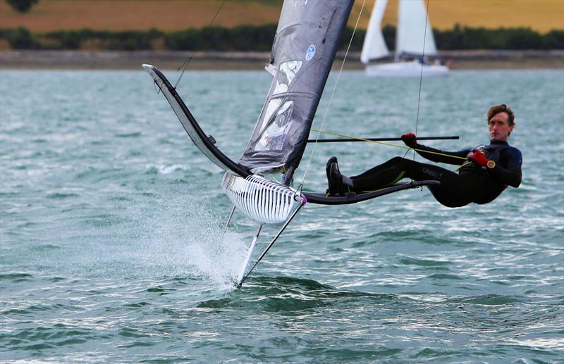 Andrew Friend on Day 1 of the Wetsuit Outlet International Moth UK ...