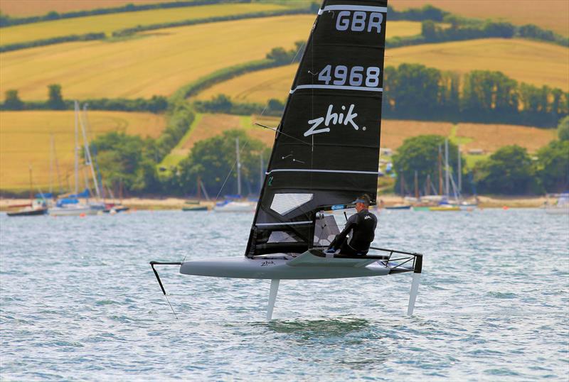 David Hivey on Day 1 of the Wetsuit Outlet International Moth UK Nationals