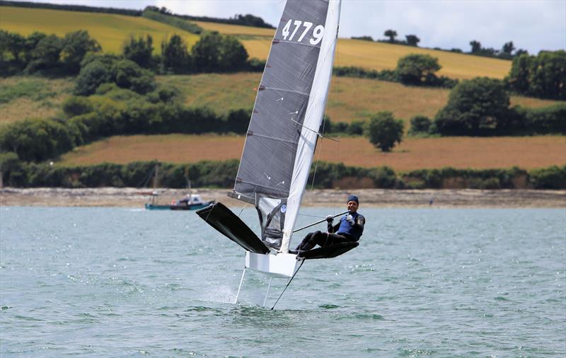 Orkun Soyer on Day 1 of the Wetsuit Outlet International Moth UK Nationals