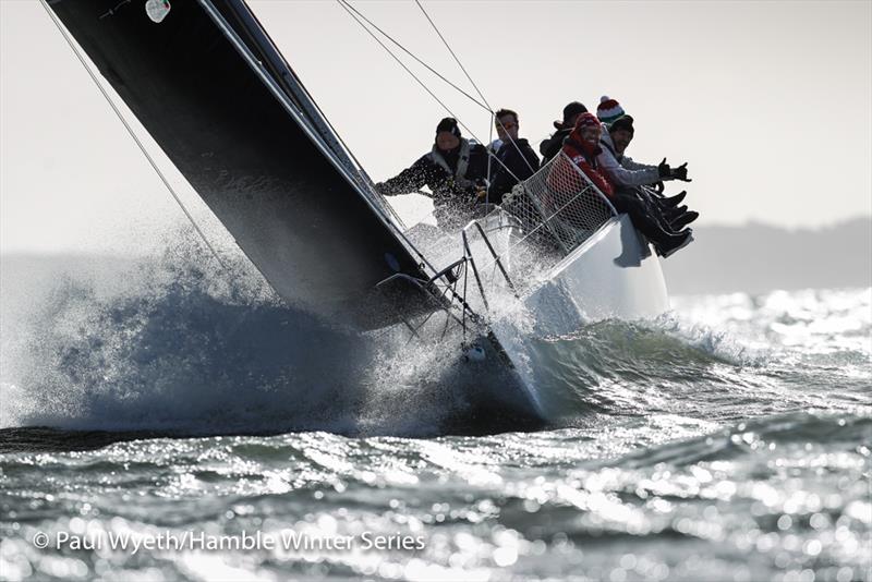 Mojo Risin, J109, during HYS Hamble Winter Series Race Week 5