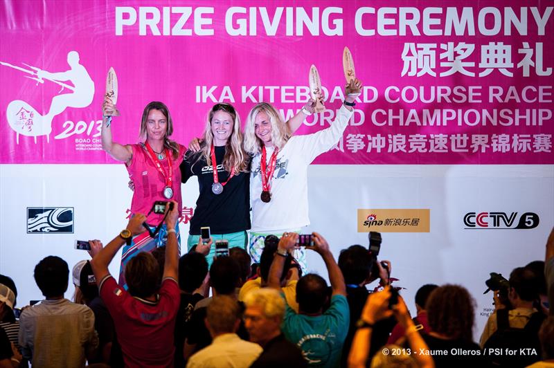 IKA Kiteboard Course Race World Championship women's podium