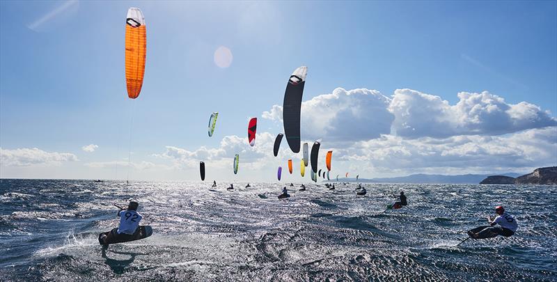 Epic first day of Kite racing in Cagliari