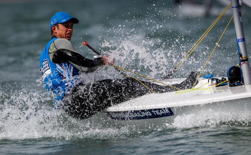 Daniel Whiteley on day 2 of the RYA Youth Nationals