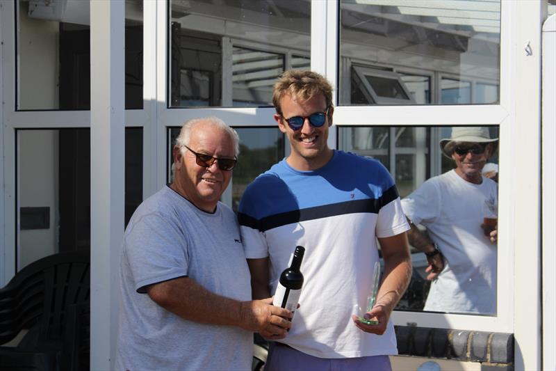 Sam Petty wins the Standard fleet in the Keyhaven Laser Open