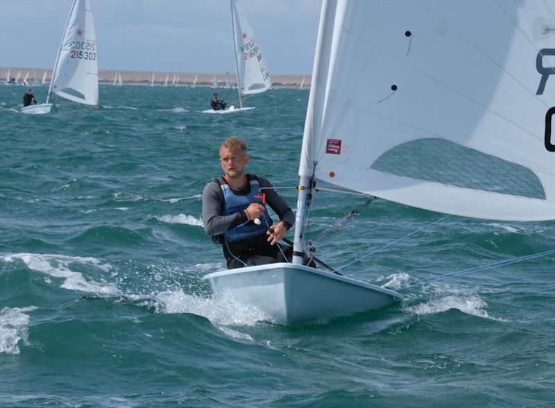 Ben Flower during the UKLA ILCA 7 Nationals at the WPNSA