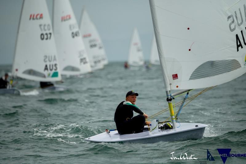 Australian sailors at 2020 ILCA Laser Standard World Championship - Day 1