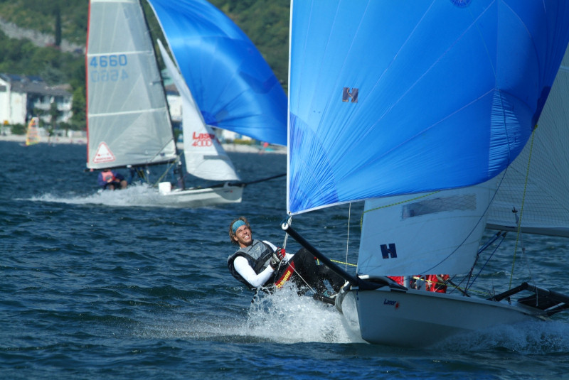 The fine conditions on Lake Garda for the Laser 4000 Europeans