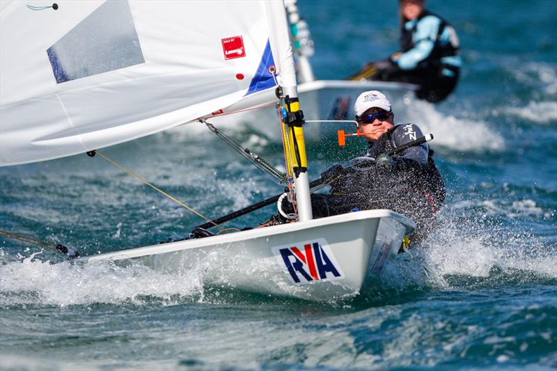 Jamie Calder on day 3 of the RYA Youth National Championships