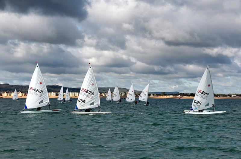 ILCA6 fleet Masters Nationals at Pevensey Bay