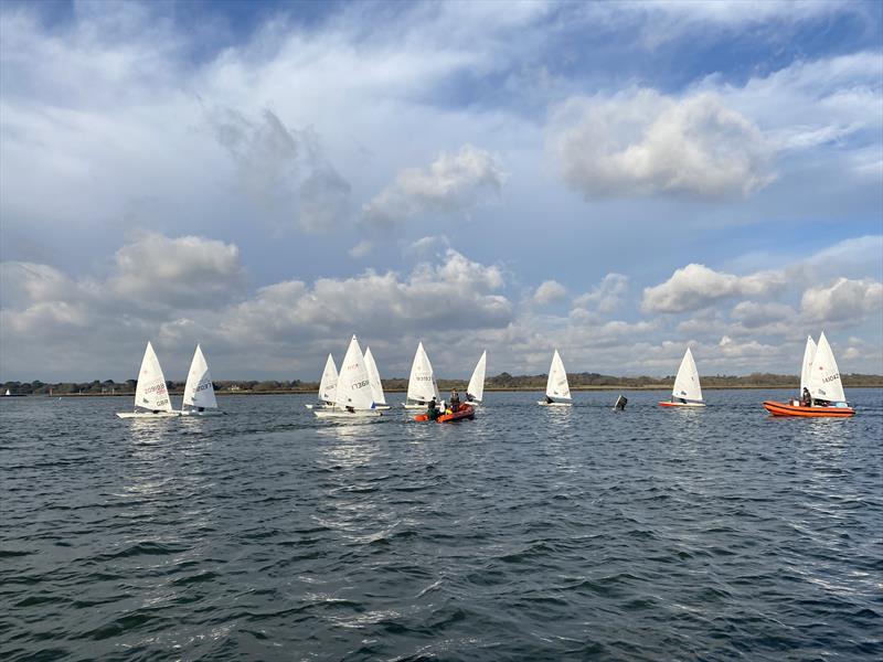 ILCA training at Lymington