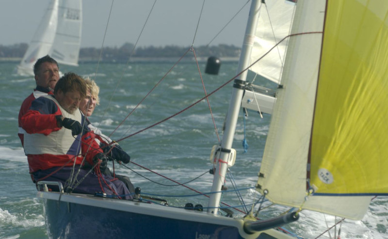 Action from the Laser SB3 nationals at Hayling