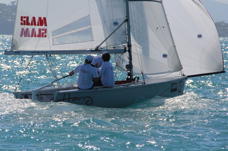 Andrew Oddie's Harry on day 2 of the UON SB20 World Championships at ...