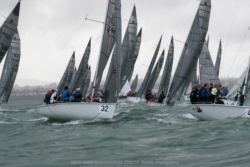 2022 SB20 Worlds at Dun Loughaire day 2