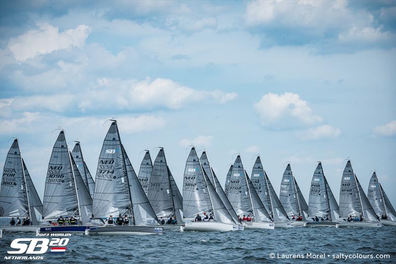 SB20 World Championships 2023 at Jachtclub Scheveningen - Day 2