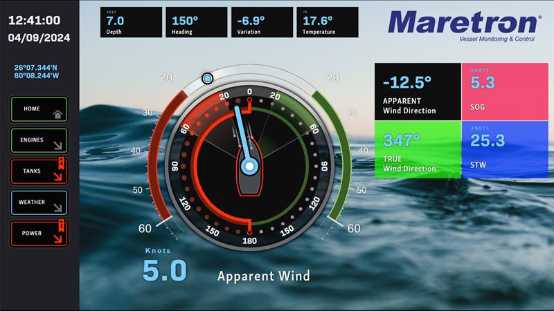 MConnect® weather screen