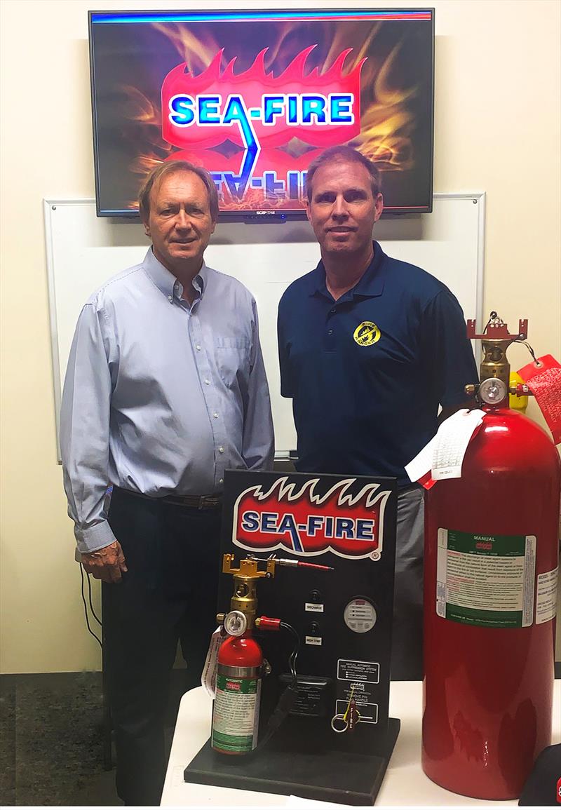 Ellis (left) and Glyn Day, Fire Ranger Director of Marine Services