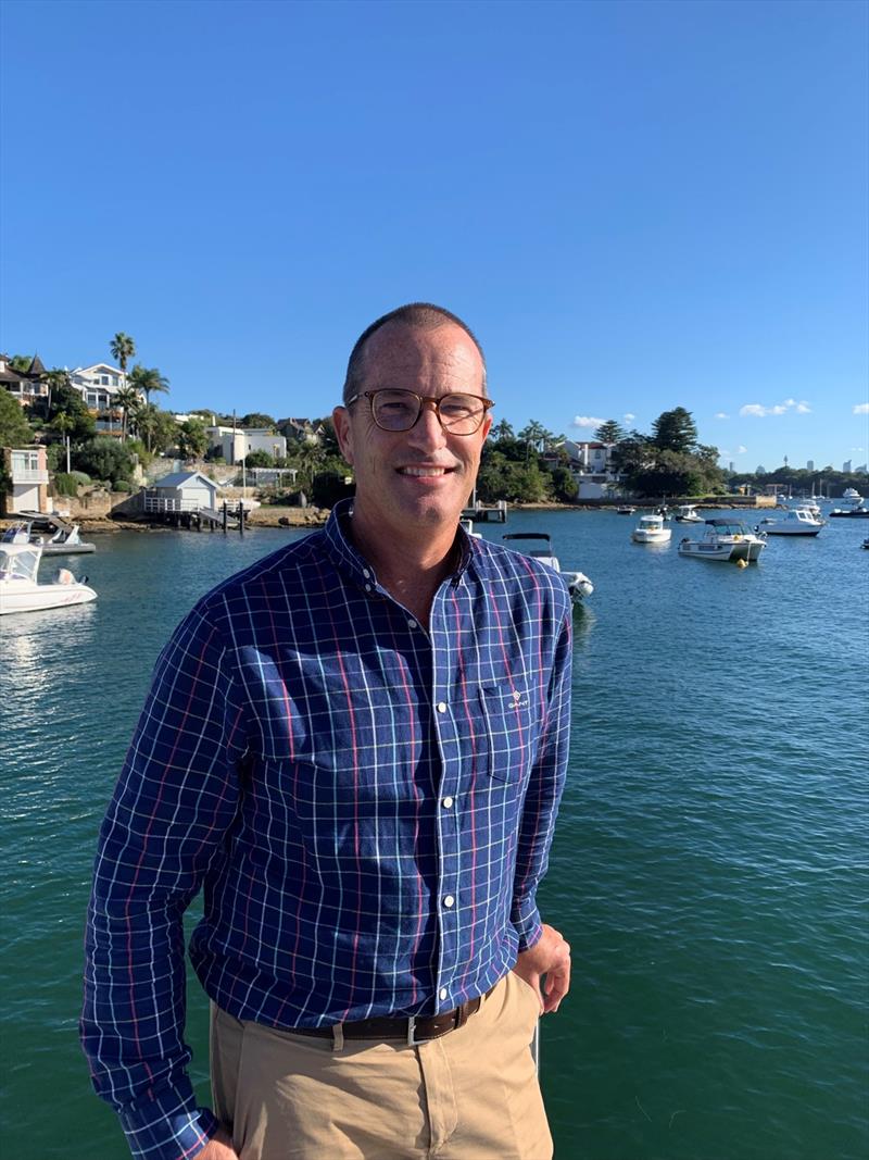 Andrew Fielding May pictured by Sydney Harbour