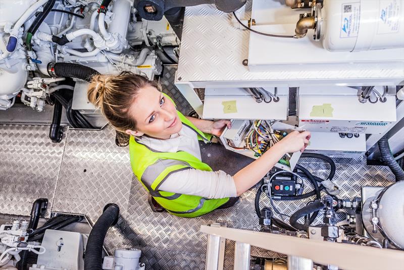 Olivia Richards-Smith, Apprentice Marine Engineer at Sunseeker