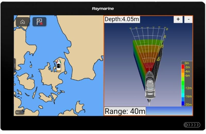 1FLS 3D 30 degrees - Raymarine Split Screen