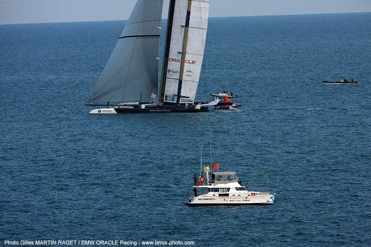BMW Oracle Racing win the first race of the 33rd America's Cup
