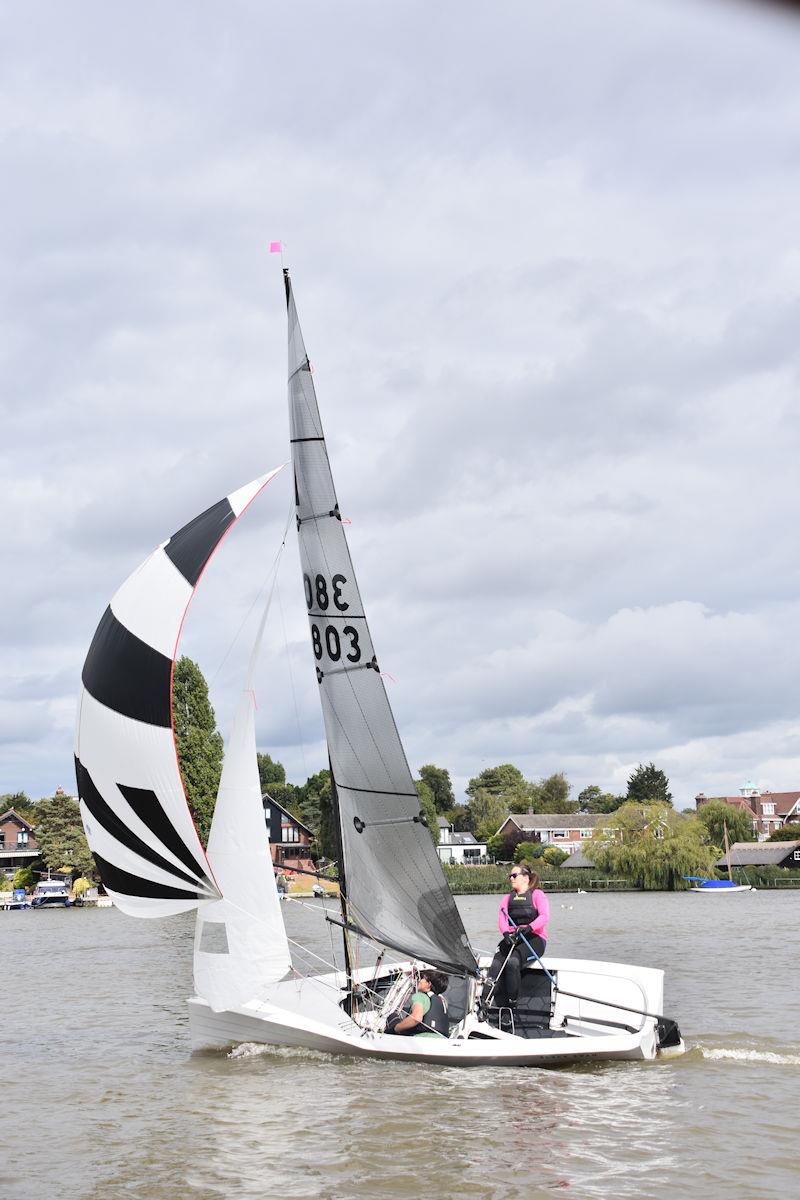 Merlin Rocket Craftinsure Silver Tiller at Waveney & Oulton Broad
