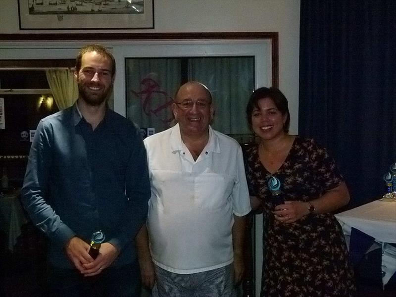 New members Nik & Sam Lye with sponsor Dave Kilby at the Torpoint ...