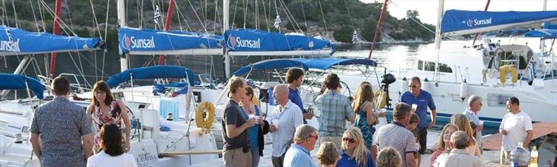 Sunsail flotilla dock party