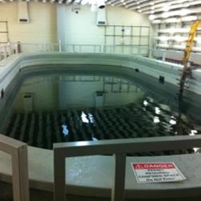 The two-story, 32,000-gallon research aquarium at the science center's ...