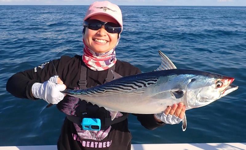 Mac tuna mayhem with Tri from Fraser Guided Fishing