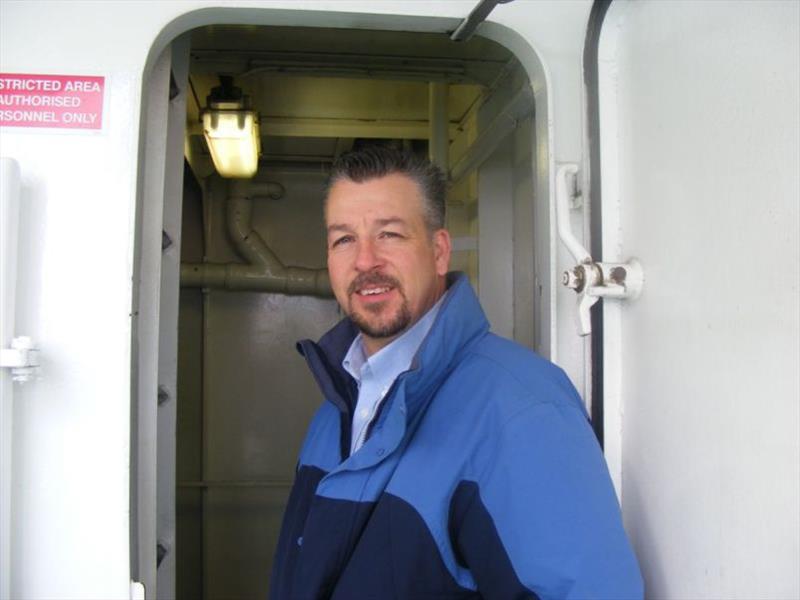 While visiting Sweden, Chris Chenette enters a vessel to review an IMO ...