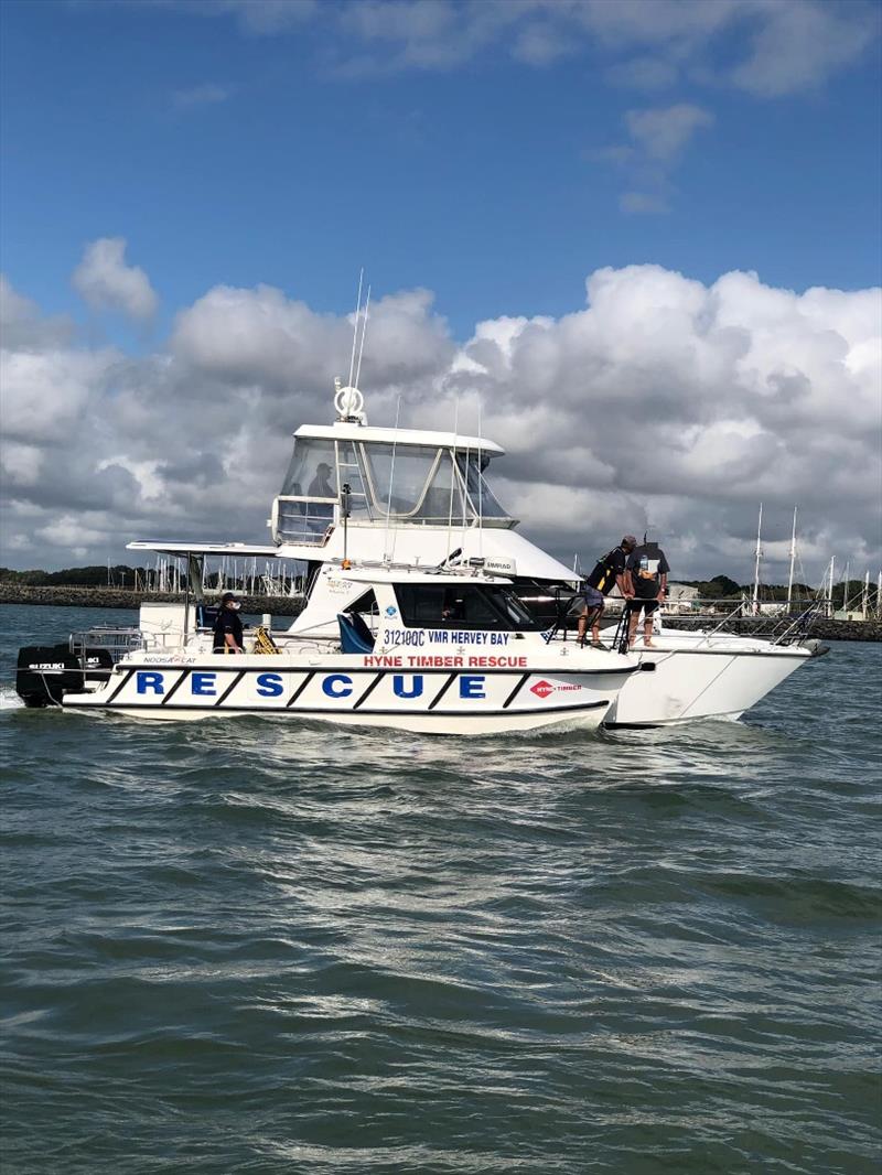 Hyne Timber Rescue, VMR Hervey Bay's Noosa Cat at work