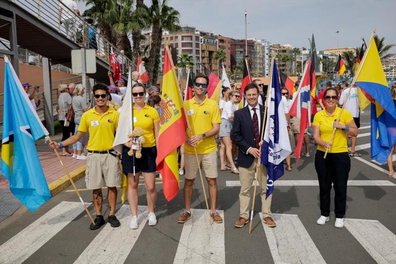 Parade of flags for the 37th Atlantic Rally for Cruisers