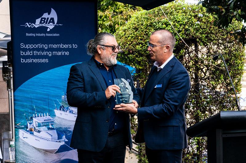 Darren Vaux receiving Life Membership from current BIA President Andrew ...