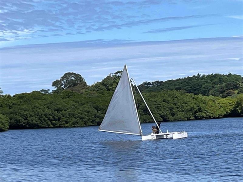 1st mini cargo proa sailing