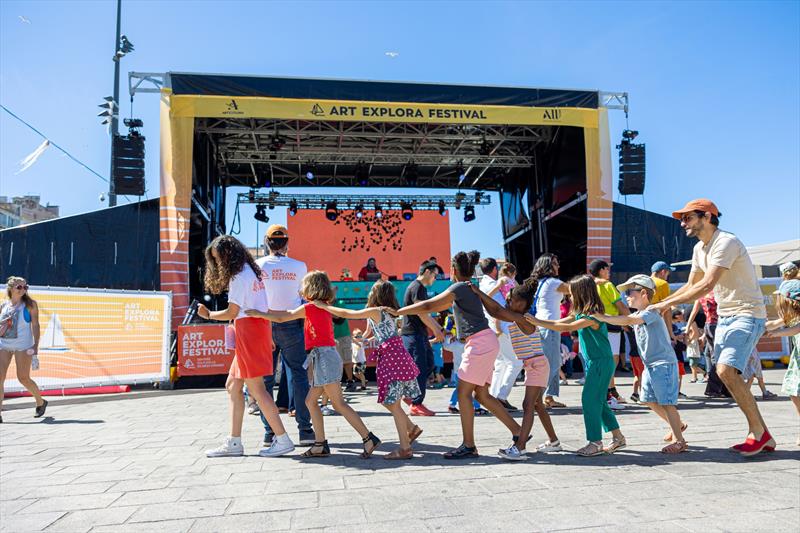 Children's entertainment at the Art Explora Festival