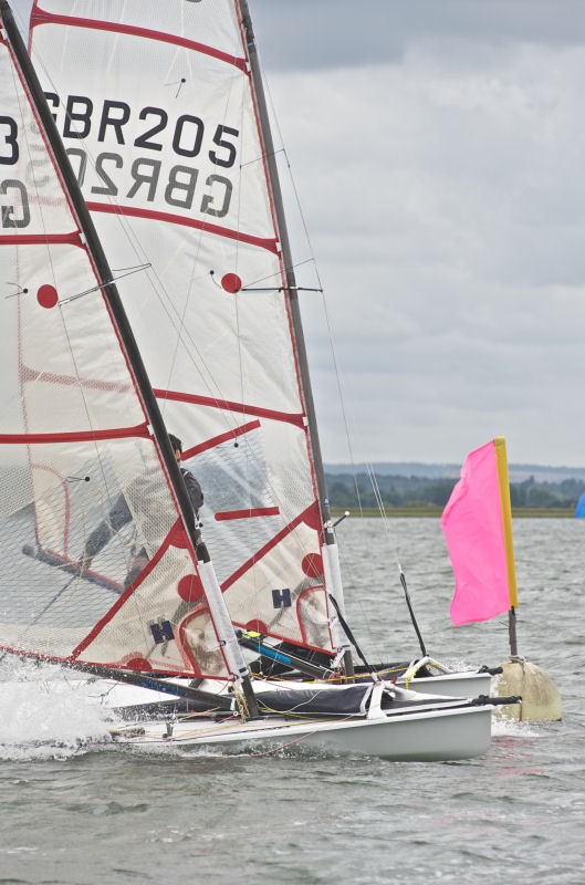 16 Musto Skiffs at Queen Mary