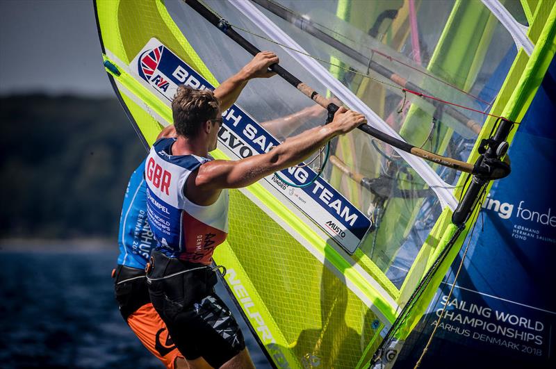 Kieran Holmes-Martin at the Hempel Sailing World Championships Aarhus 2018