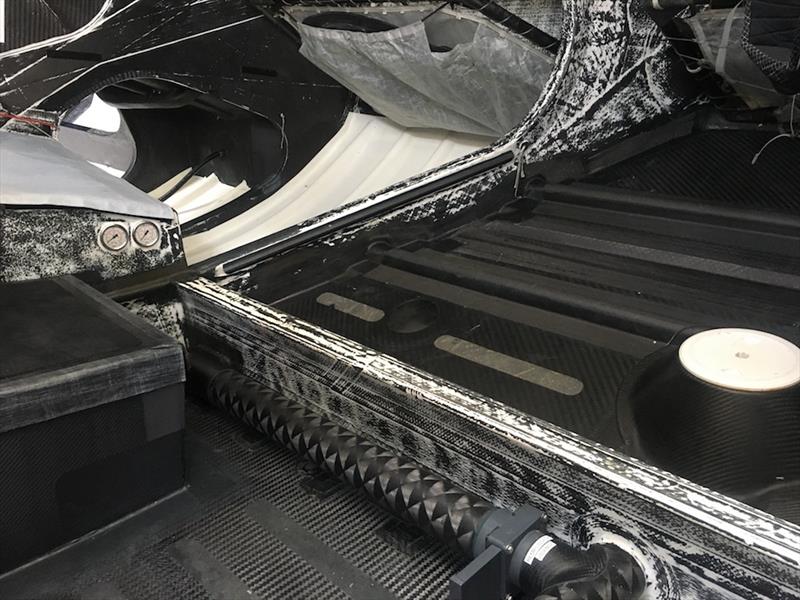 Pip's bunk aboard the IMOCA Medallia ahead of the 2022 Vendée Arctique