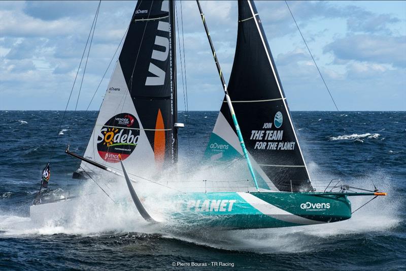 Sam Goodchild on board the Vulnerable in the Vendée Globe