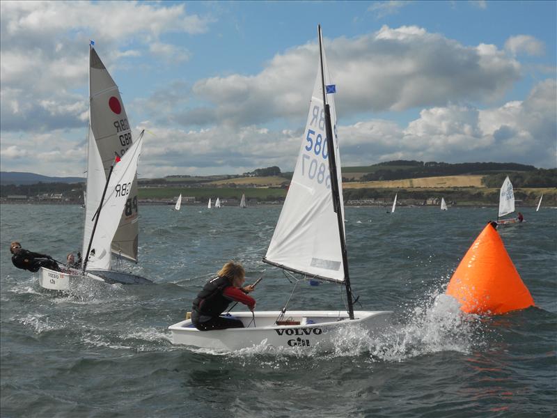 Sailing in Stonehaven Bay for the ASYC Regatta