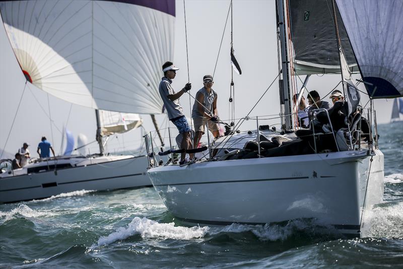 Racecourse action at the royal Hong Kong Yacht Club's Around the Island ...