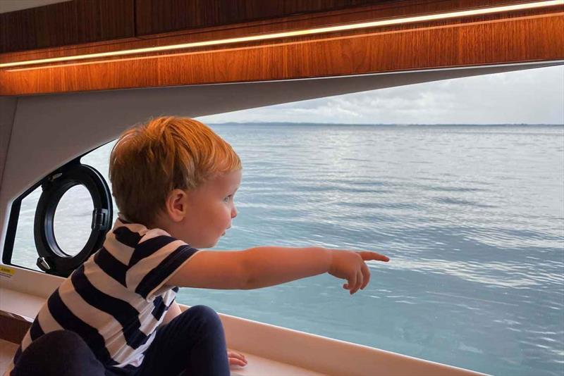 Large hull windows provide a panoramic view - even for the youngest of ...